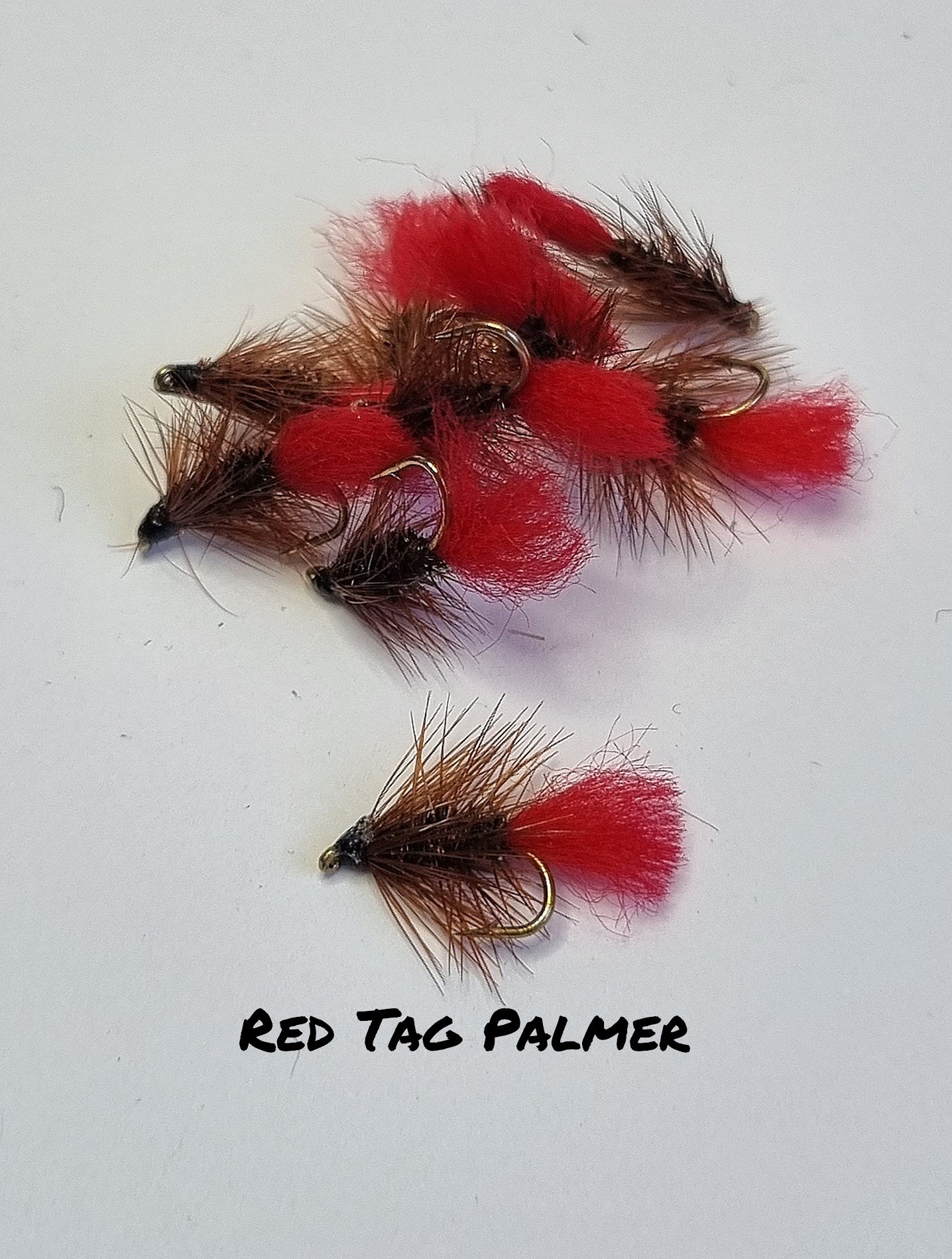 Red Tag Palmer – Fly Fishing Flies – Granite City Fishing